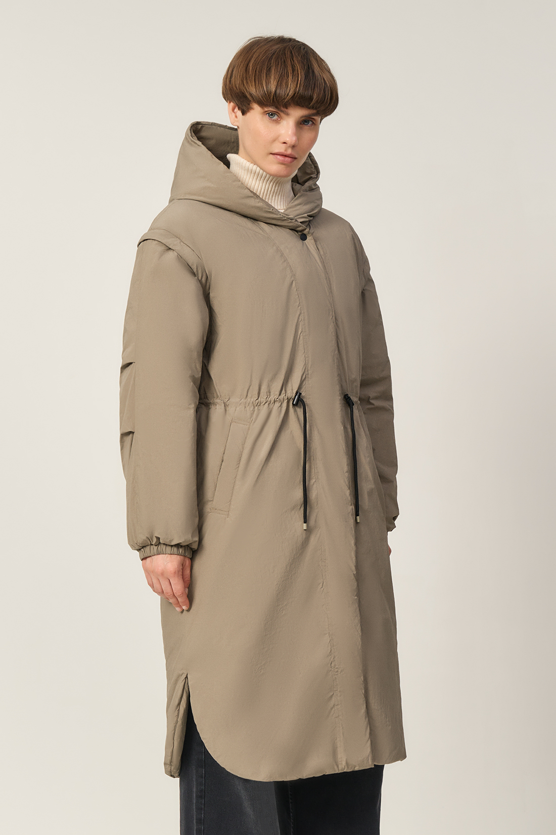 Пальто женское Baon B0523501 бежевое L