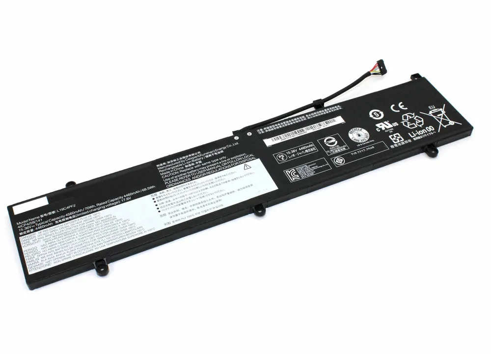 Аккумуляторная батарея для ноутбука Lenovo Yoga Slim 7 15 (L19C4PF2) 15.36V 4560mAh