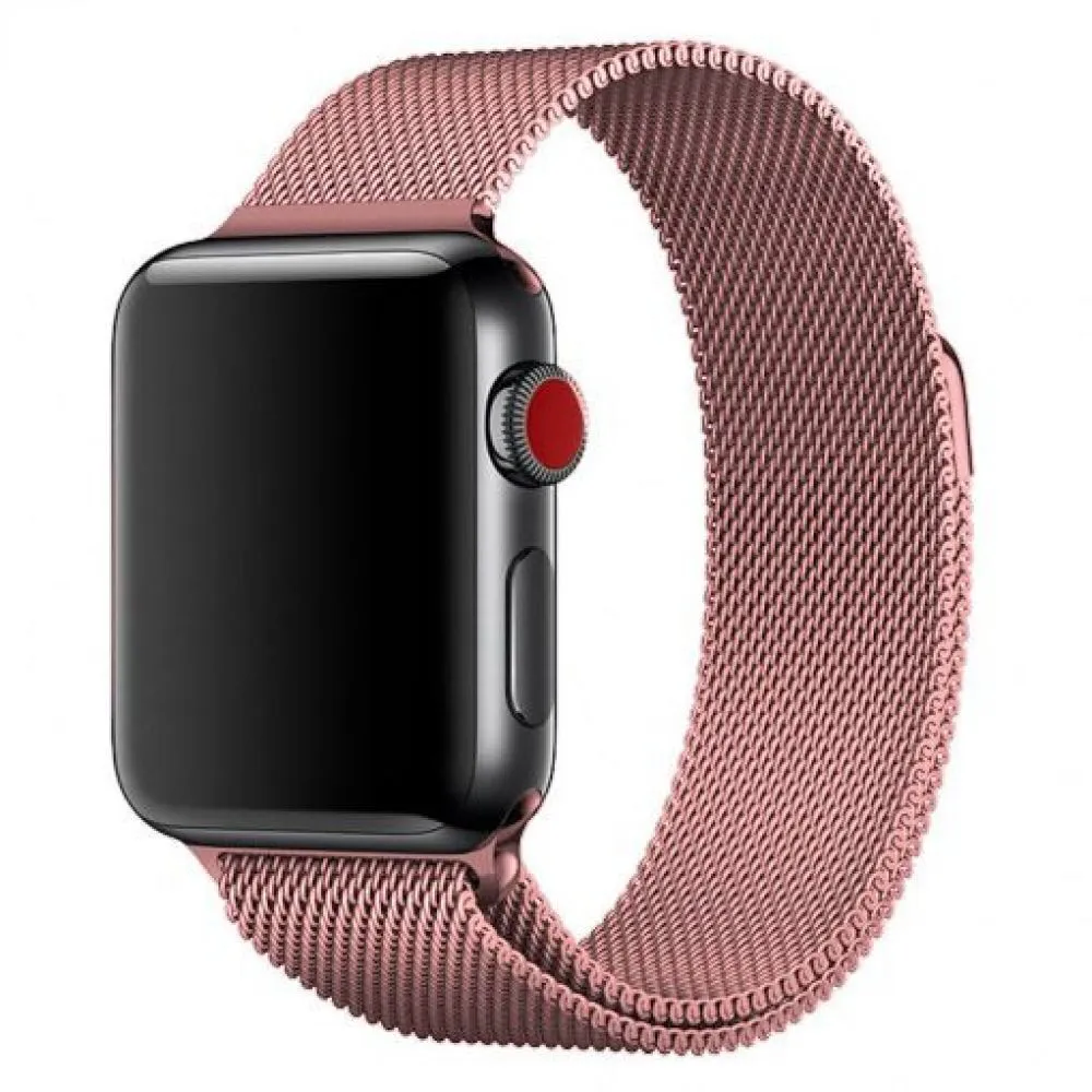 Ремешок Alpen для Apple Watch 38 mm/Металл milanese loop розовое золото