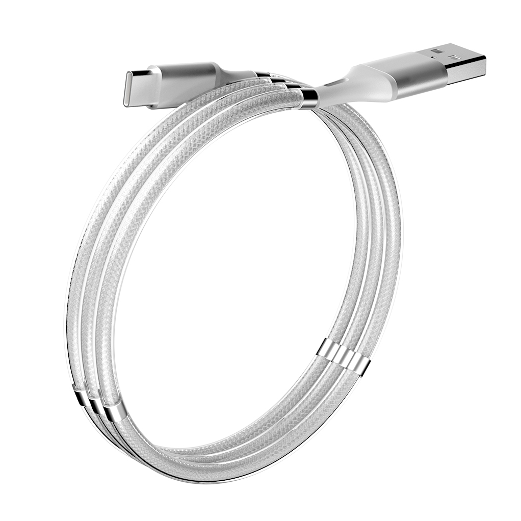 Кабель MAGNET, USB 2.0 - Type-C, 1.2м, 2.1A, OLMIO,