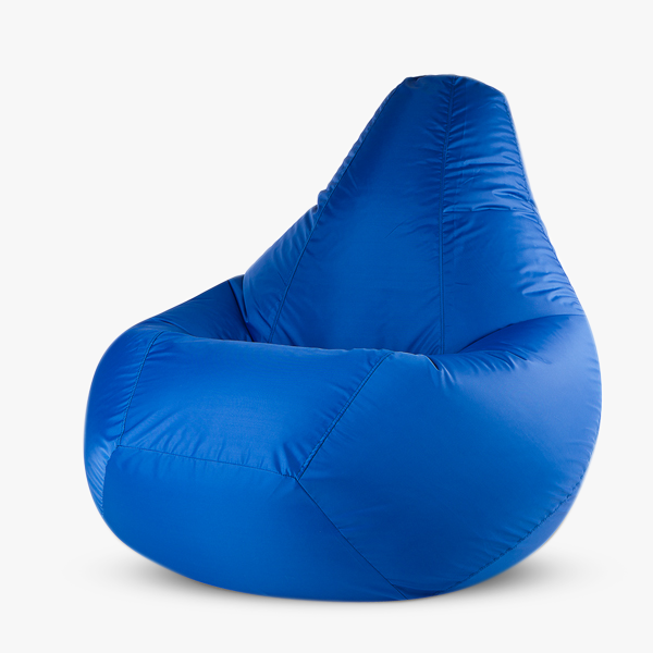 Кресло мешок Happy-puff груша XL-Компакт, оксфорд синий