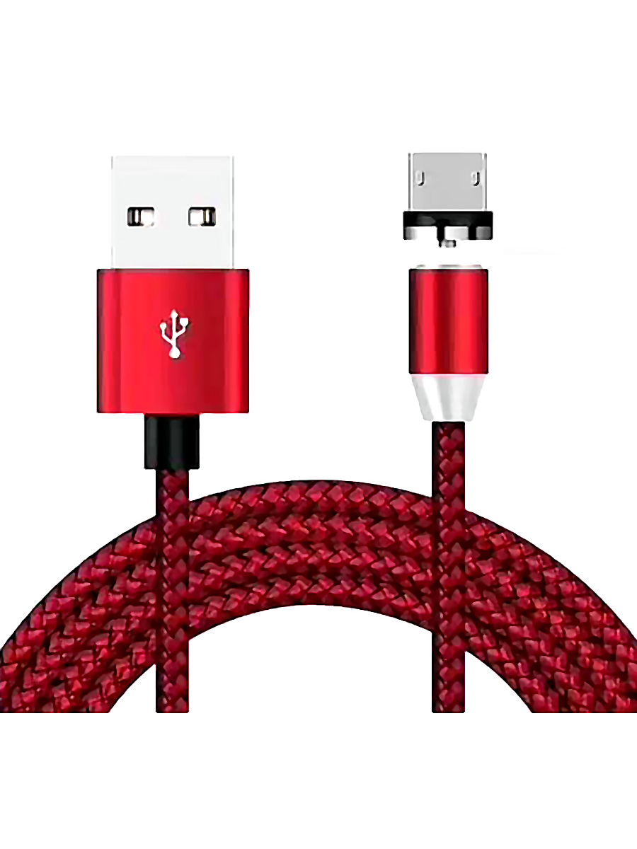 Кабель магнитный Zibelino DC Magnetic USB-microUSB (Red)
