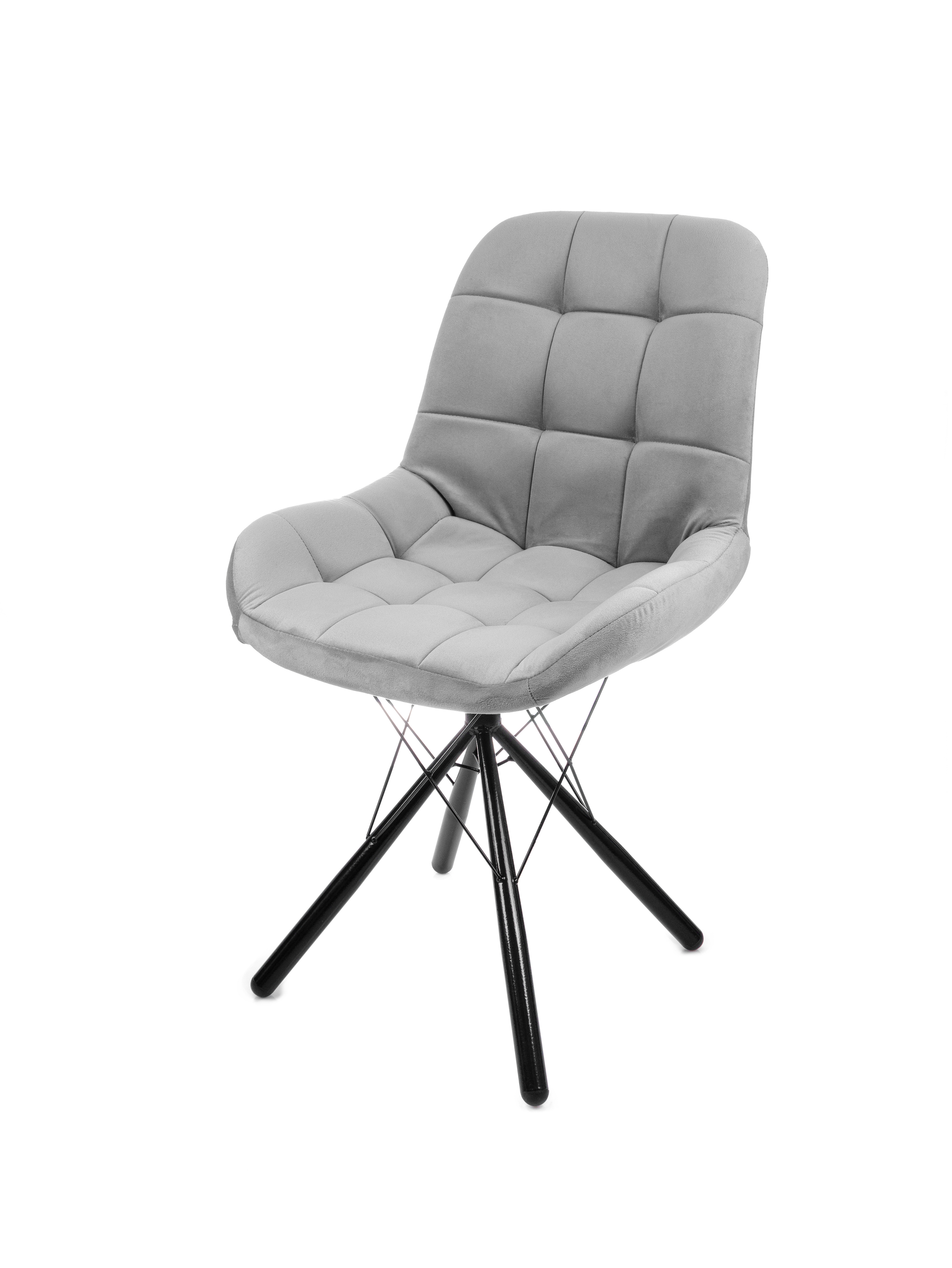 Комплект стульев Флори 1, 23070793 серый/чёрный (2 шт)