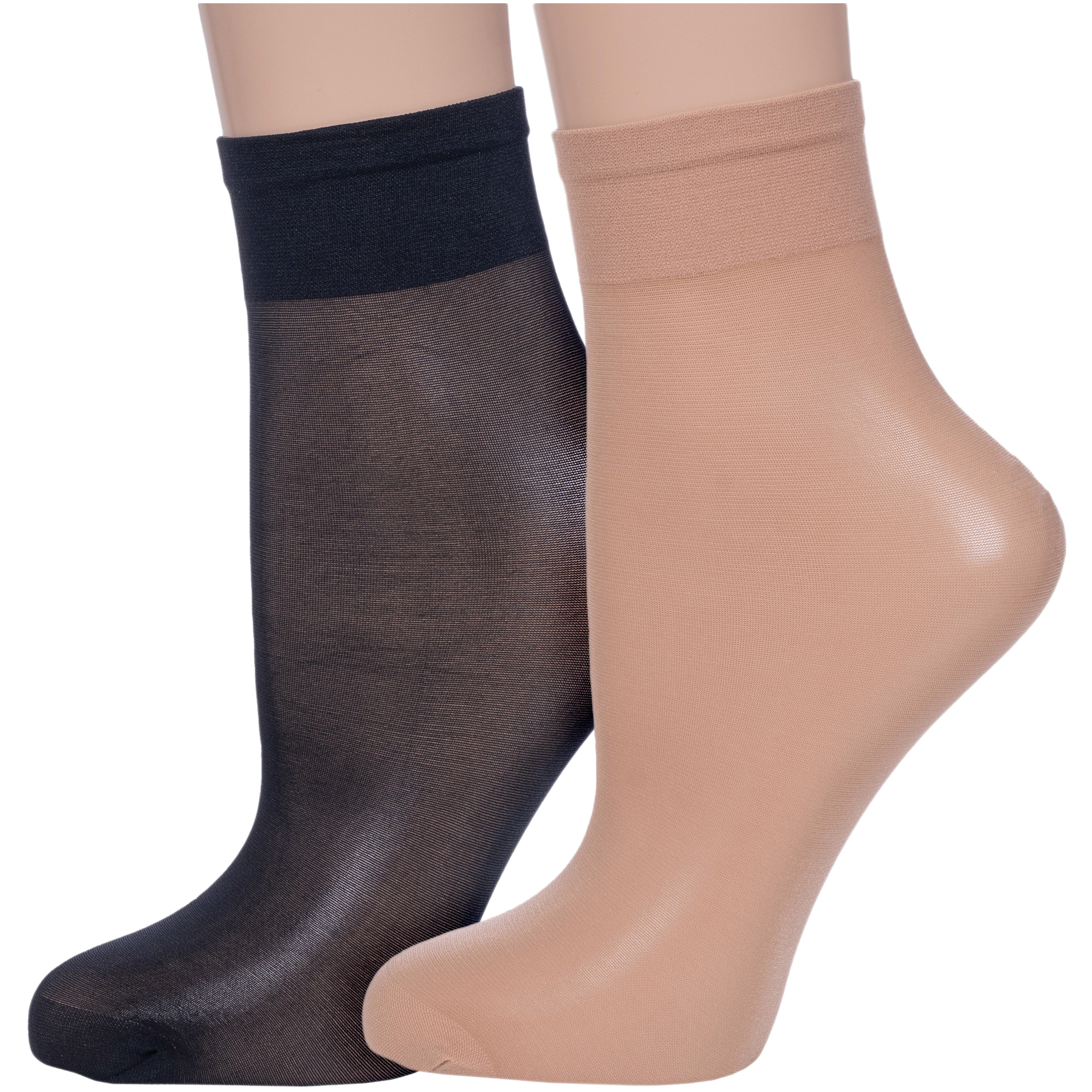Комплект носков женских NOSMAG 2-Tension soft 20Н разноцветных 23-25