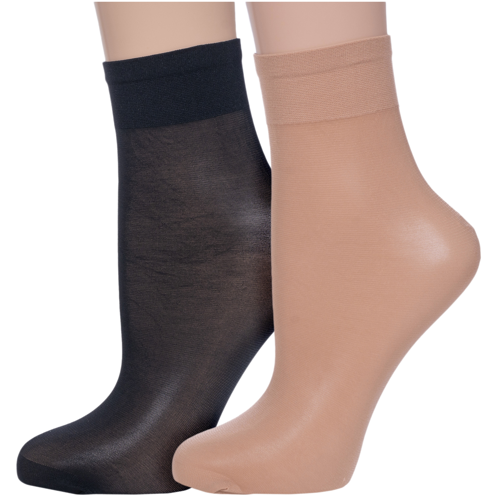 Комплект носков женских NOSMAG 2-Tension soft 40Н разноцветных 23-25