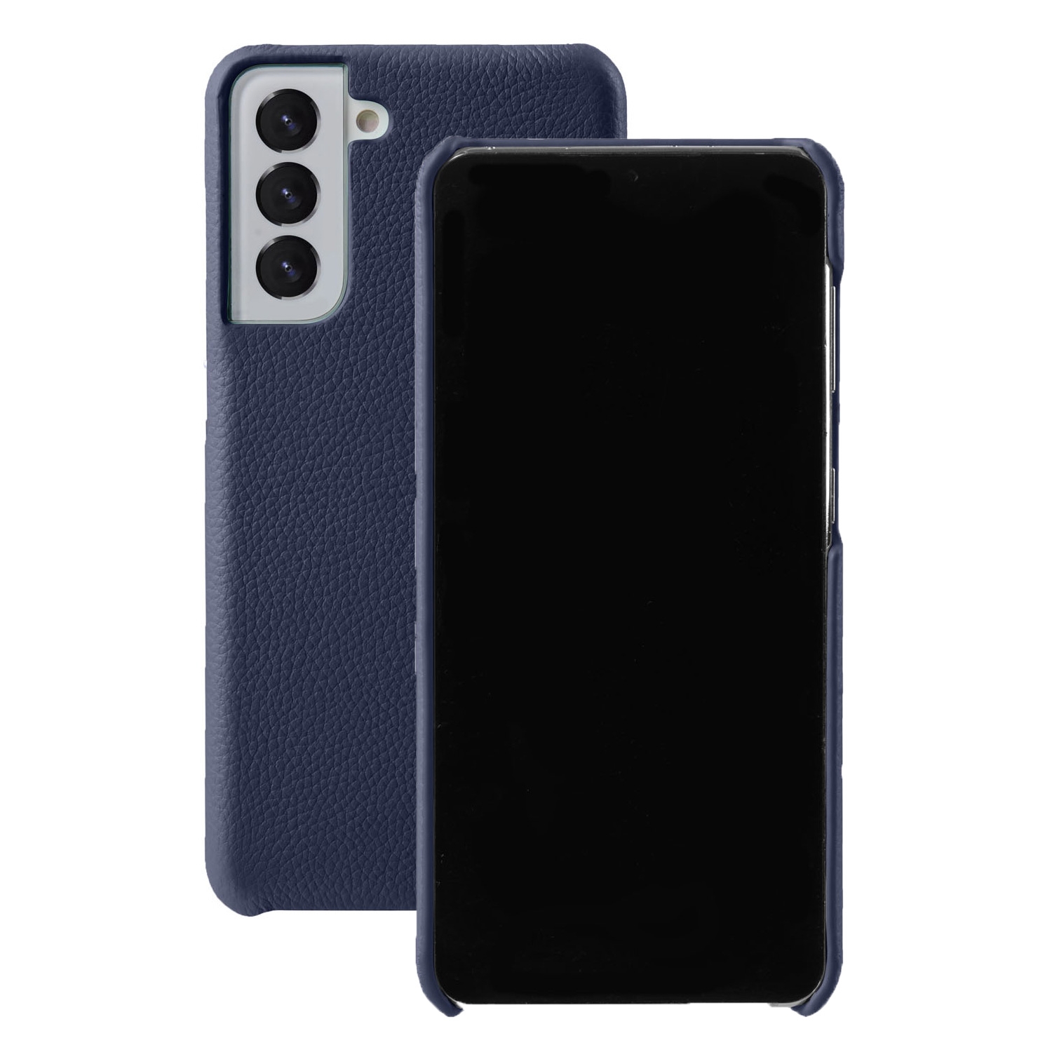 Чехол накладка Melkco для Samsung Galaxy S21 - Snap Cover, темно-синий, кожаный