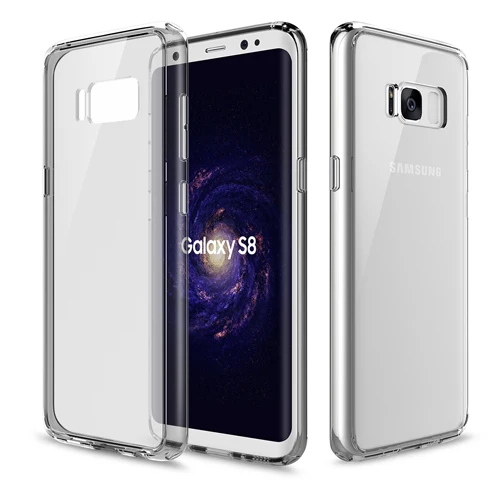 Противоударный чехол TPU-TPE Rock Guard Series для Samsung Galaxy S8 прозрачно-черный