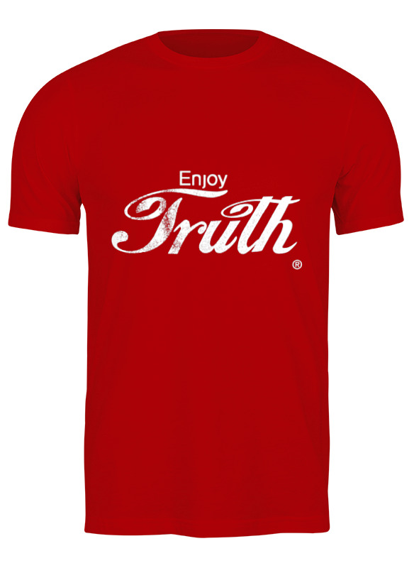 Футболка мужская Printio Coca cola enjoy truth! 0854183 красная 2XL
