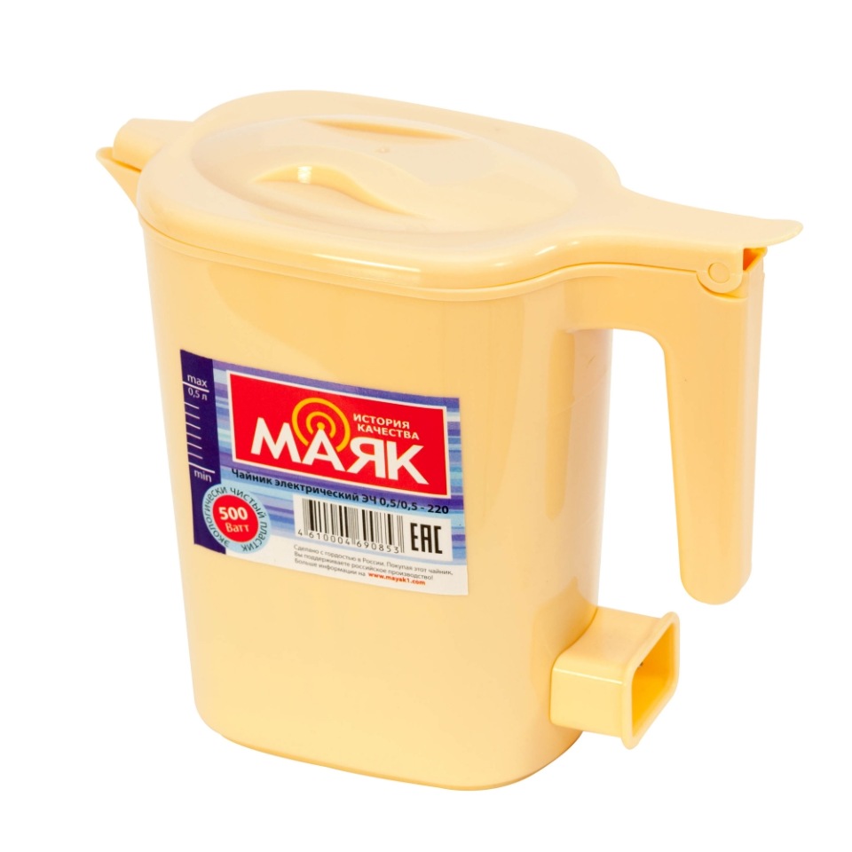 Чайник электрический Маяк ЭЧ 0,5/0,5-220 0.5 л Yellow