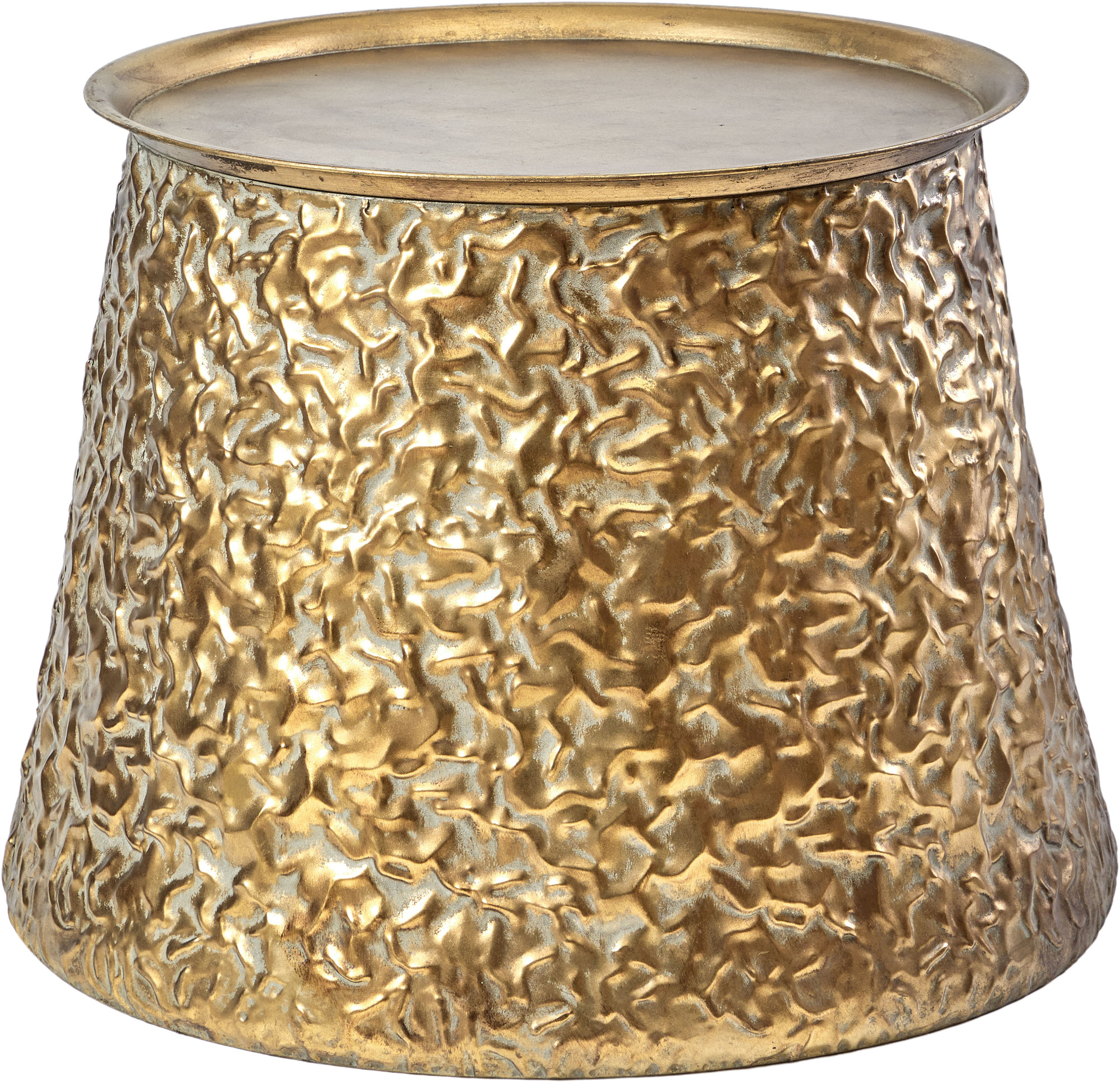 Столик интерьерный Glasar Гана 57-221/1 66х66х49см золото с патиной