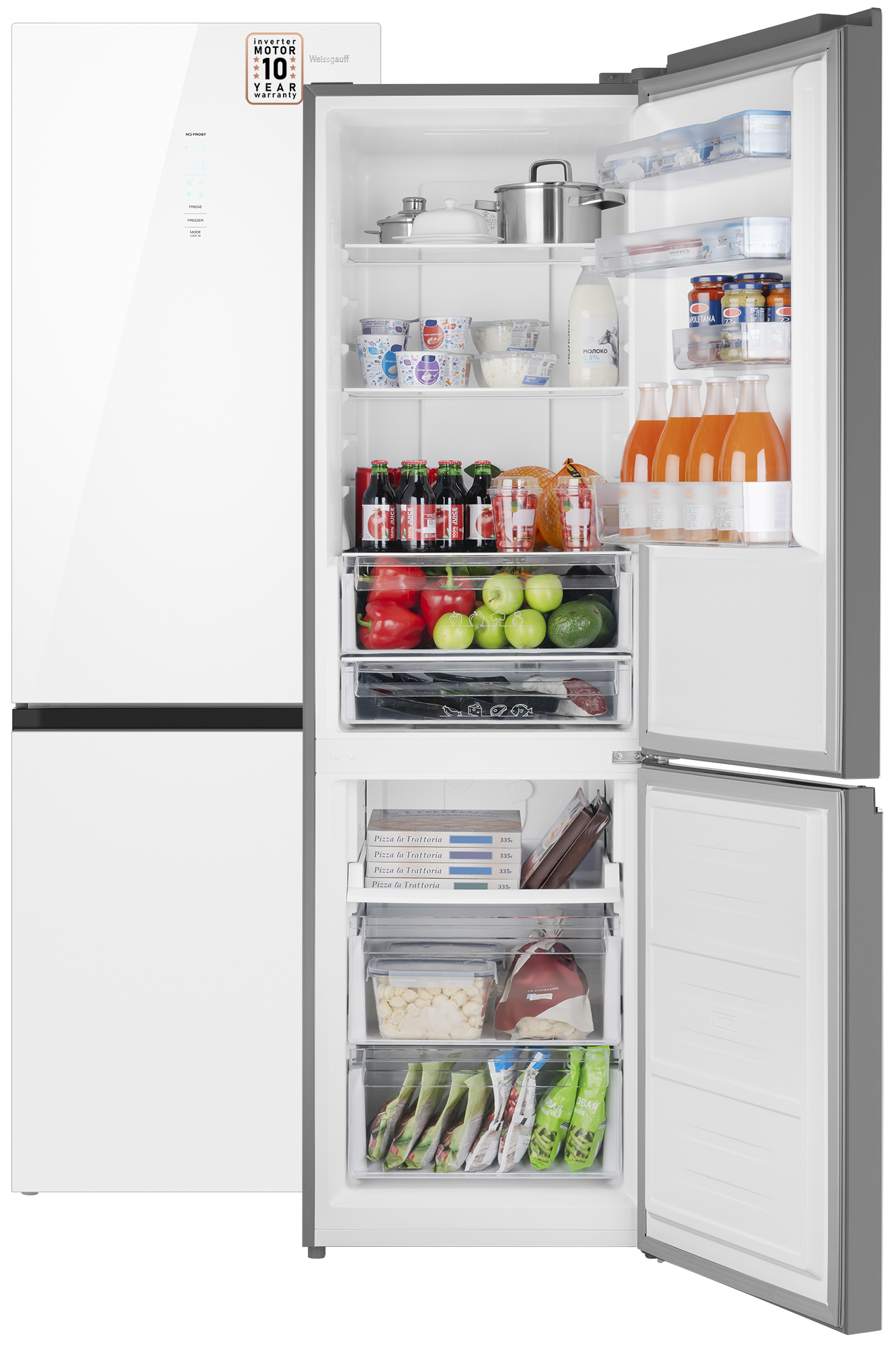 Холодильник Weissgauff WRK 2000 белый,серый