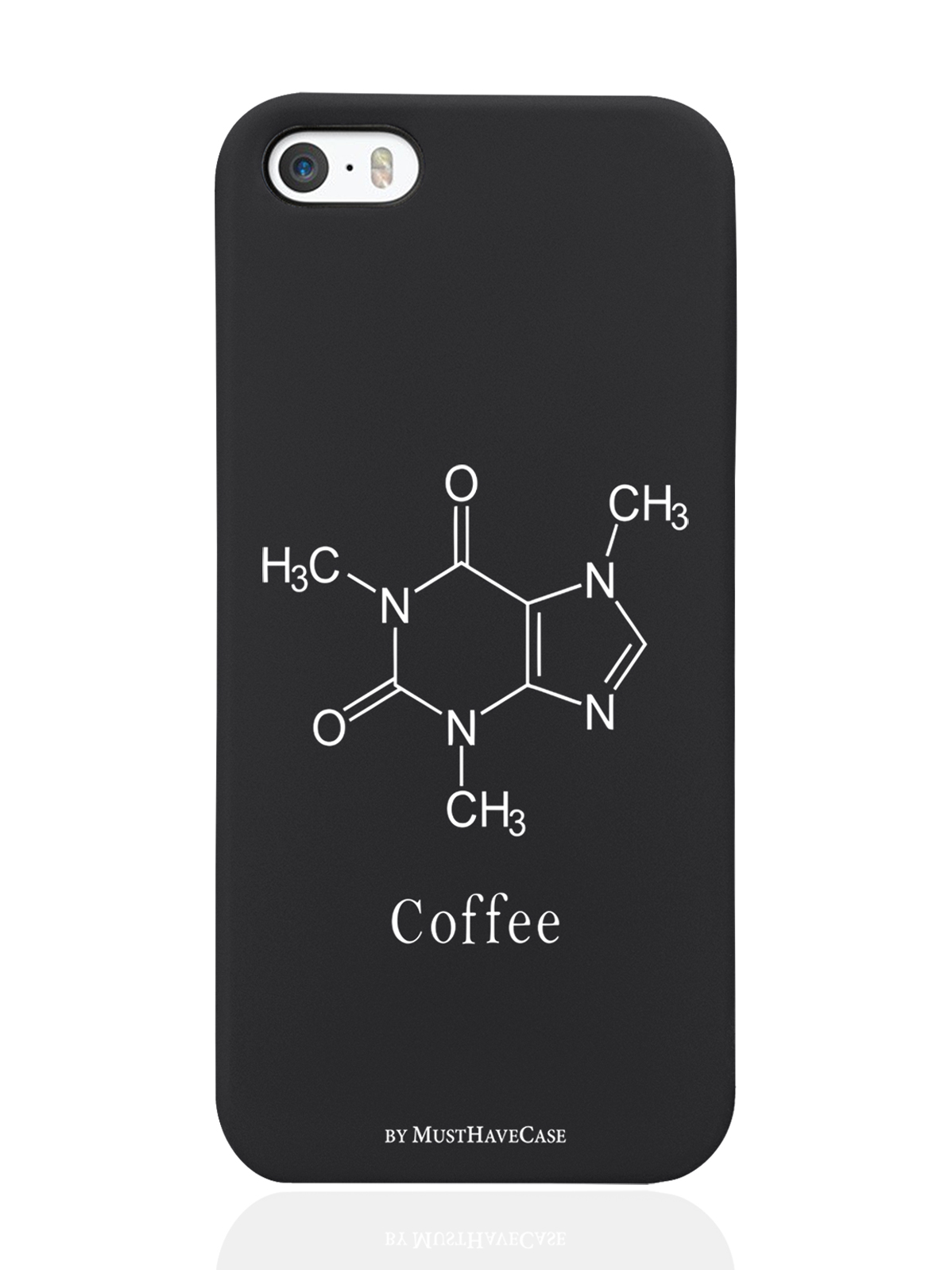 Чехол MustHaveCase для iPhone 5/5s Молекула кофе черный