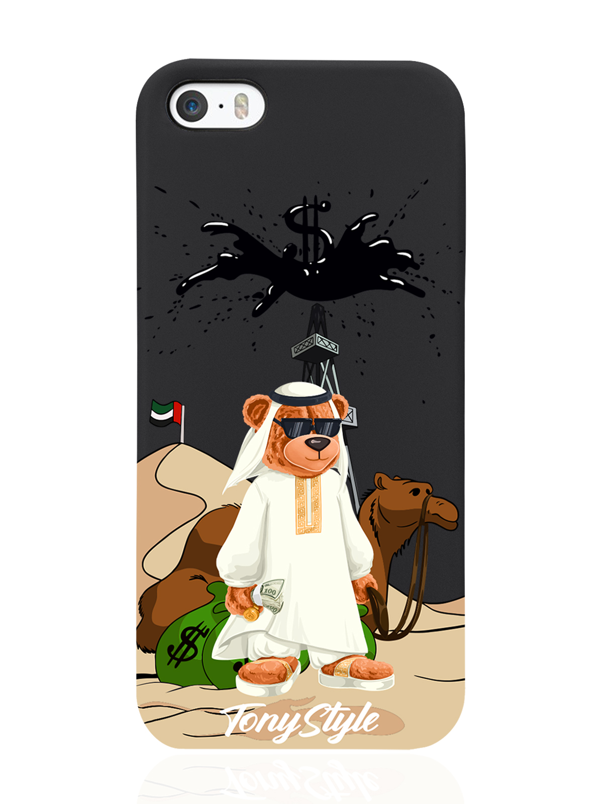 Чехол Tony Style для iPhone 5/5s Tony Style Дубай черный