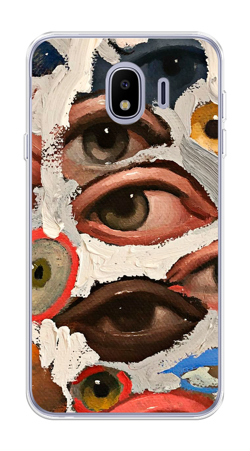 Чехол Awog  на Samsung Galaxy J4 "Глаза масляная живопись"