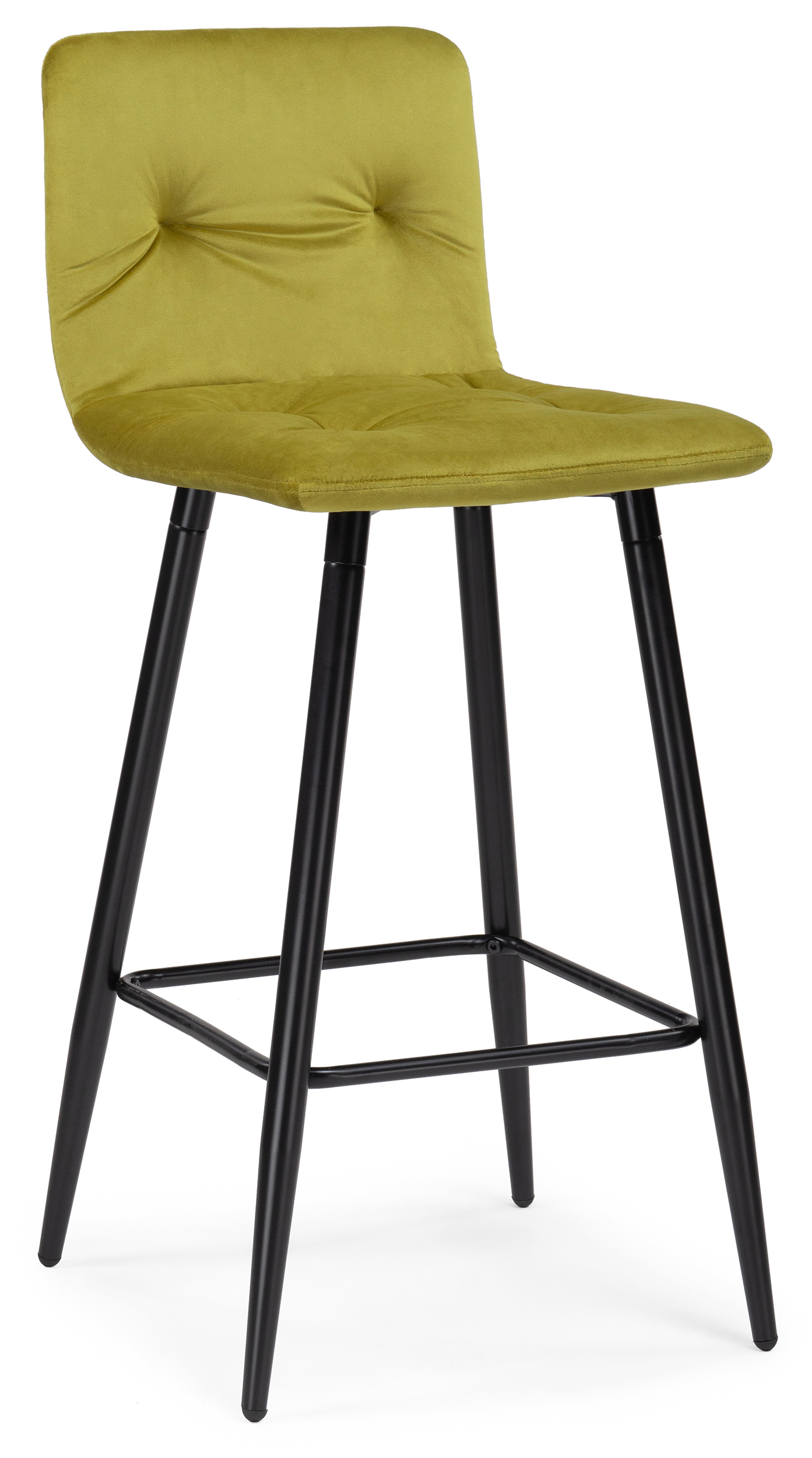 Барный стул Woodville Stich 15055, черный/желтый