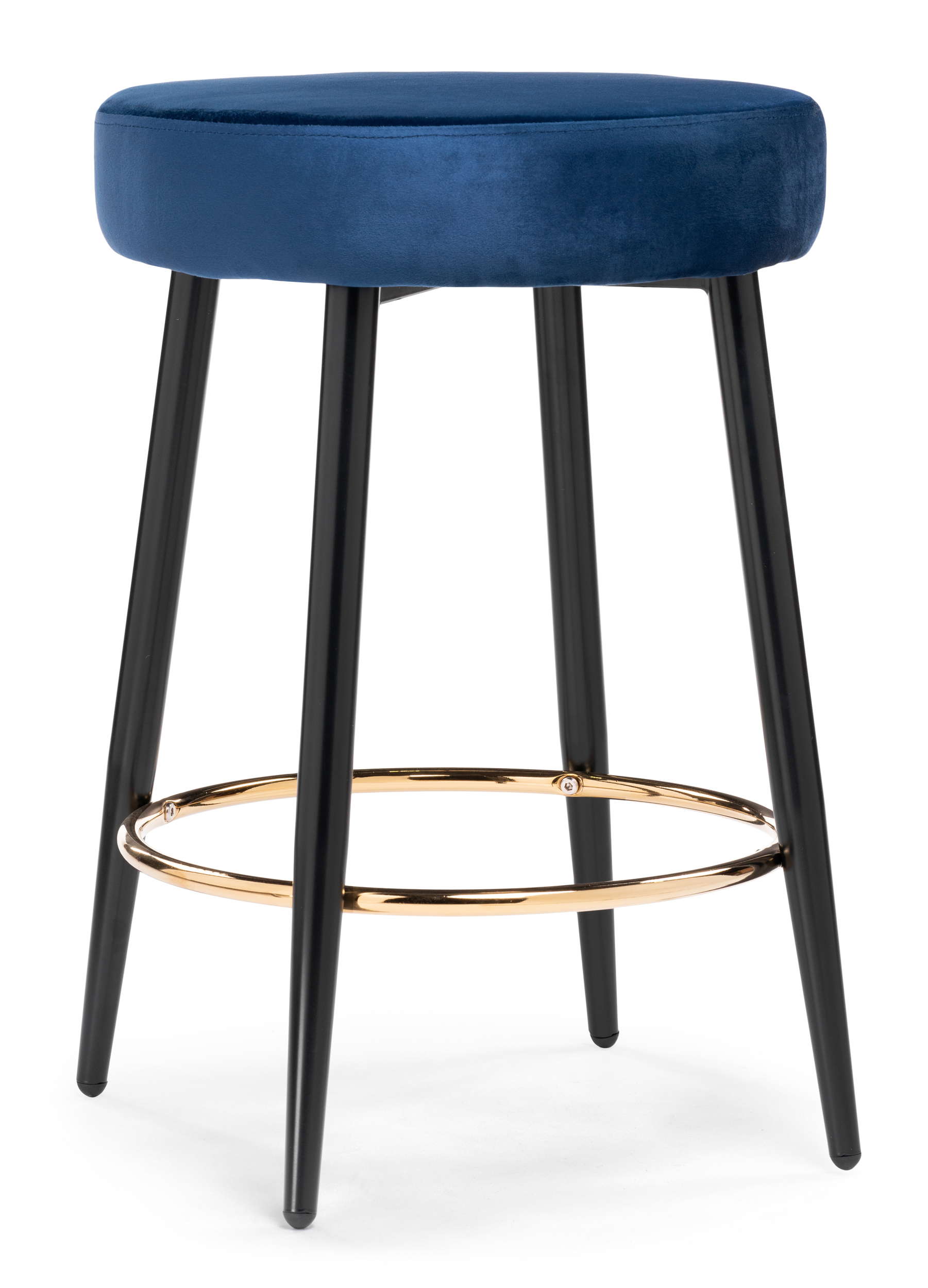 Барный стул Woodville Plato 15058, черный/синий