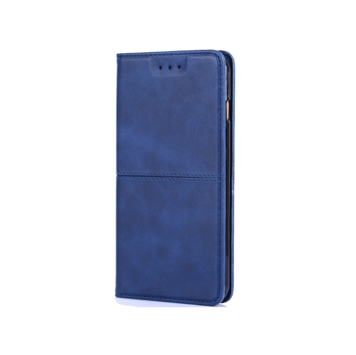 Чехол-книжка MyPads для Huawei P20 Lite / Nova 3e синий с магнитной крышкой