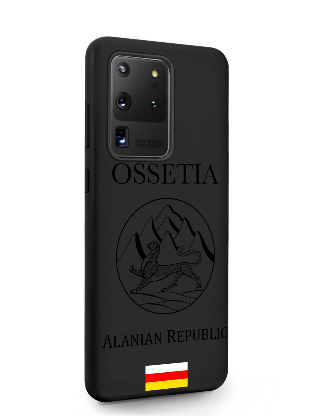 Чехол MustHaveCase для Samsung Galaxy S20 Ultra Черный лаковый Герб Северной Осетии черный