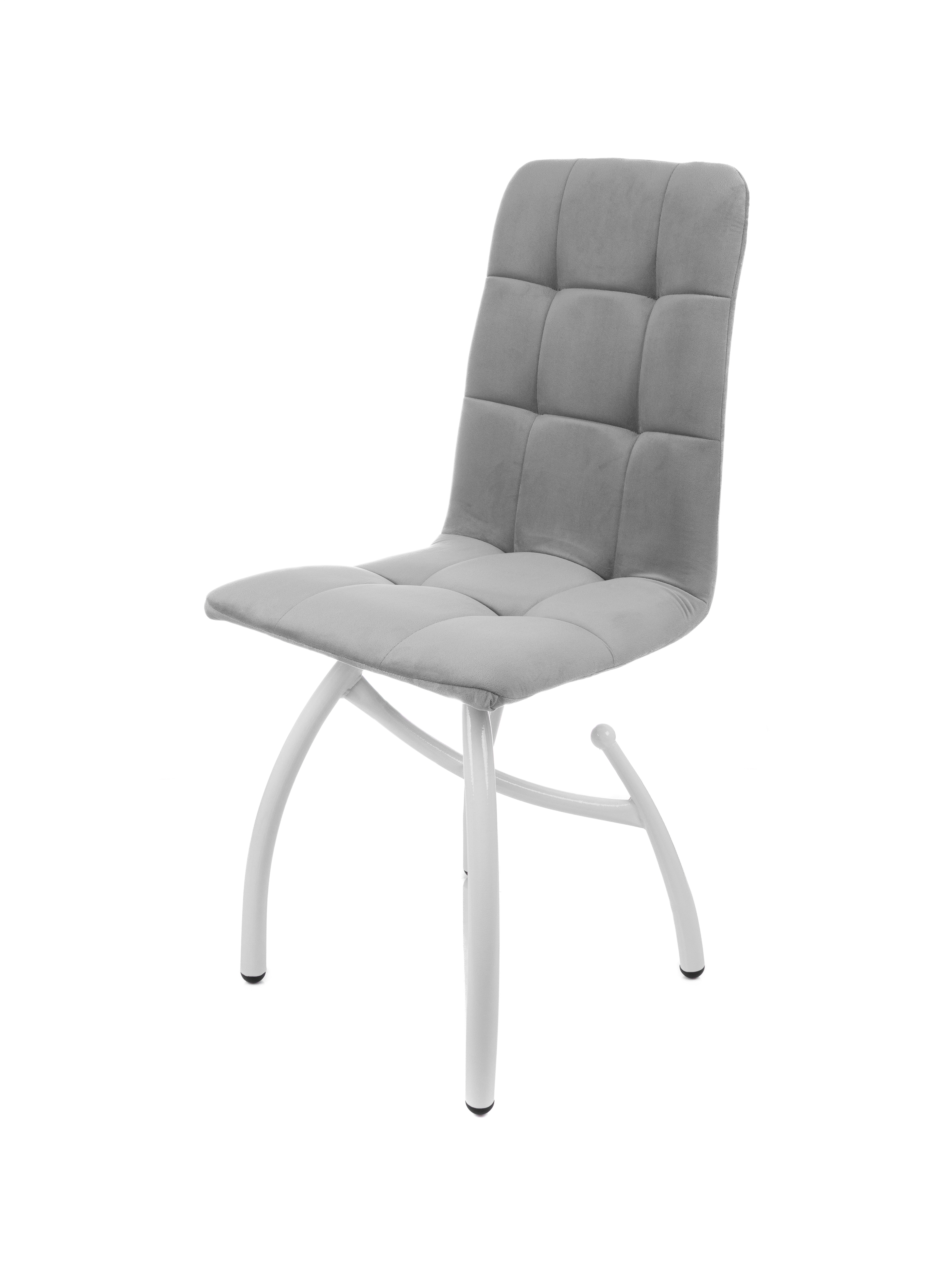 Комплект стульев Квадро 3, 23070773 серый/белый (2 шт)