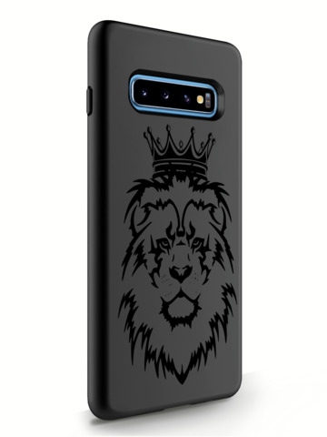 Чехол MustHaveCase для Samsung Galaxy S10 Plus Лев черный