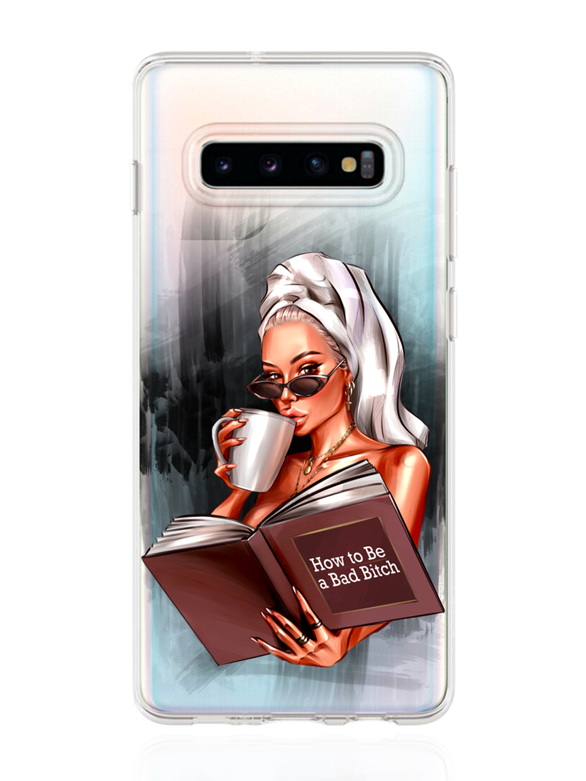 Чехол MustHaveCase для Samsung Galaxy S10 Plus How to be a bad Bitch прозрачный