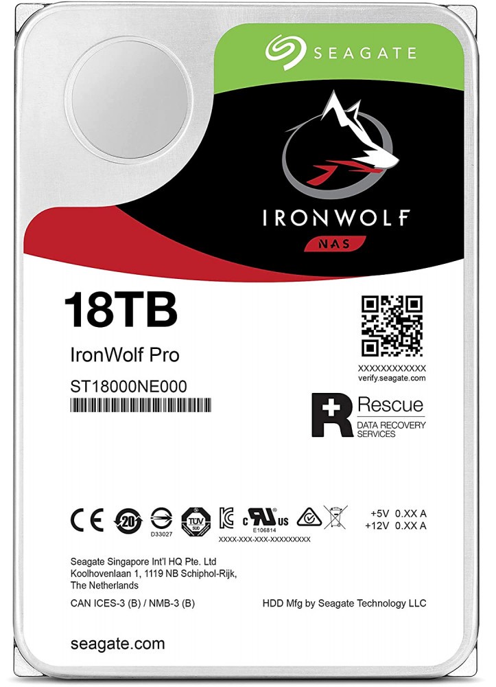 Жесткий диск Seagate IronWolf Pro 18ТБ (ST18000NE000)