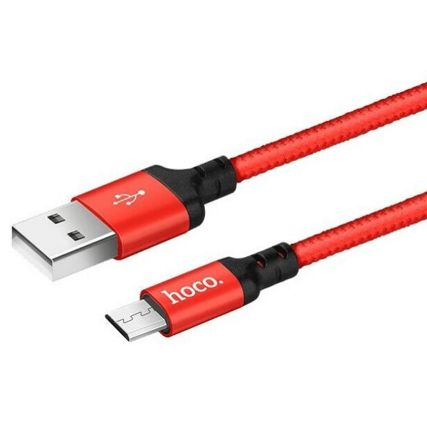 Кабель USB Micro USB Hoco X14 2M  красный