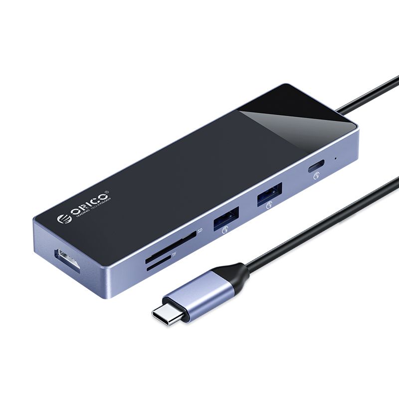 USB-концентратор ORICO 9 в 1 черный/серый (ORICO-DM-9P-BK-BP)