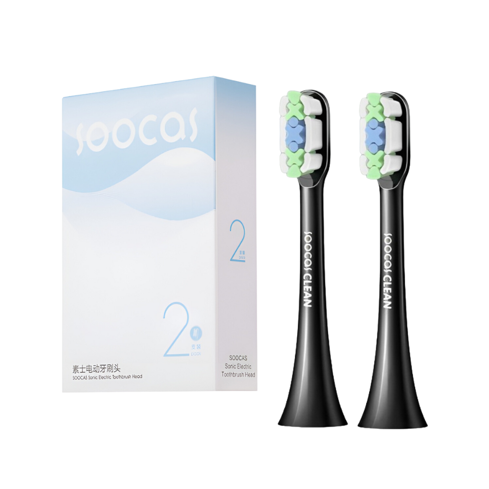 Насадка для зубной щетки Soocas Electric Sonic Toothbrush X1 / X3 Black 2 шт