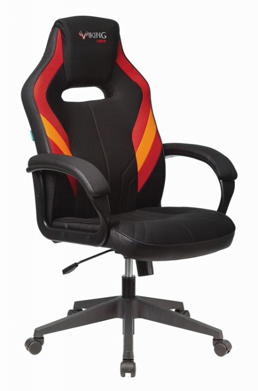 Кресло игровое ZOMBIE VIKING 3 AERO RED черный/красный искусст.кожа/ткань