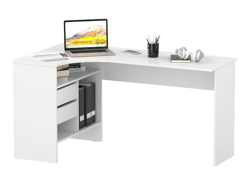 Письменный стол СПм-25 Белый, Левый