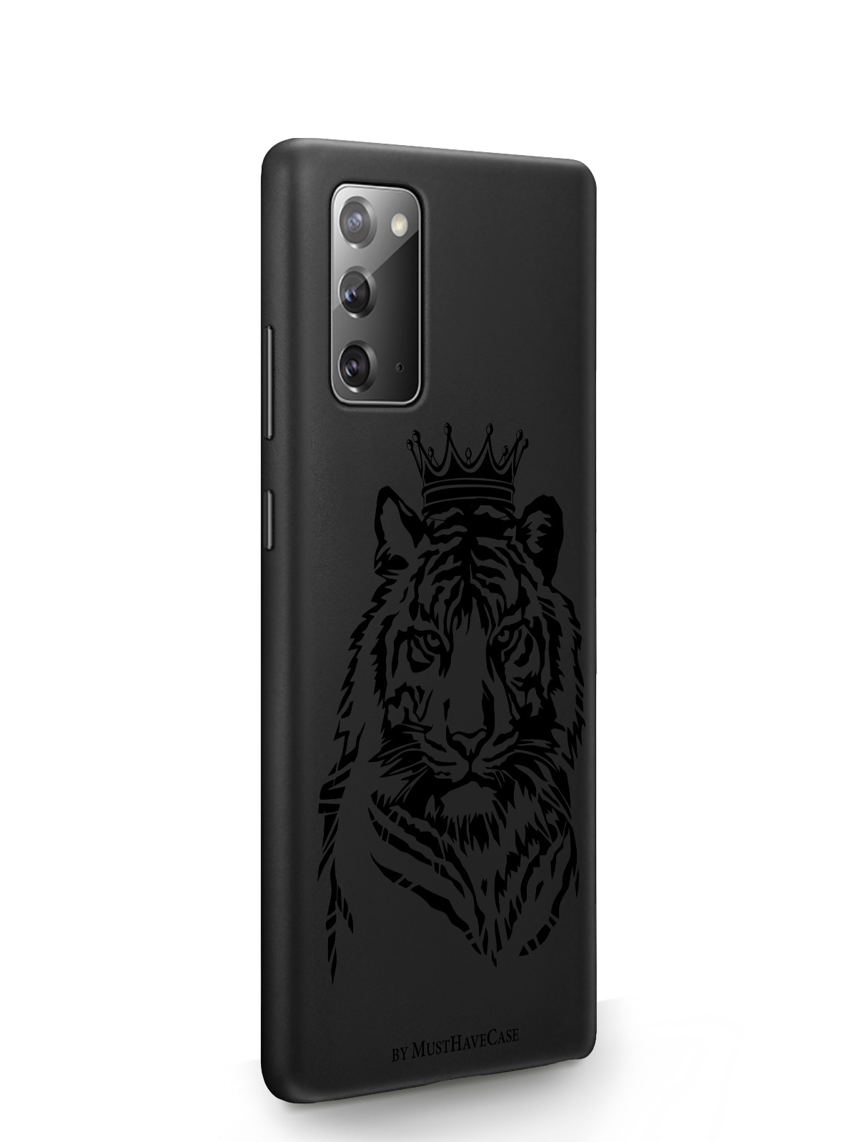Чехол MustHaveCase для Samsung Galaxy Note 20 Тигр с Короной черный