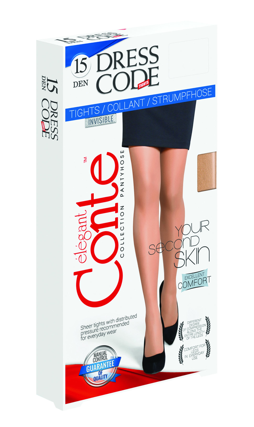 Колготки женские Conte DRESS CODE 15 бежевые 2