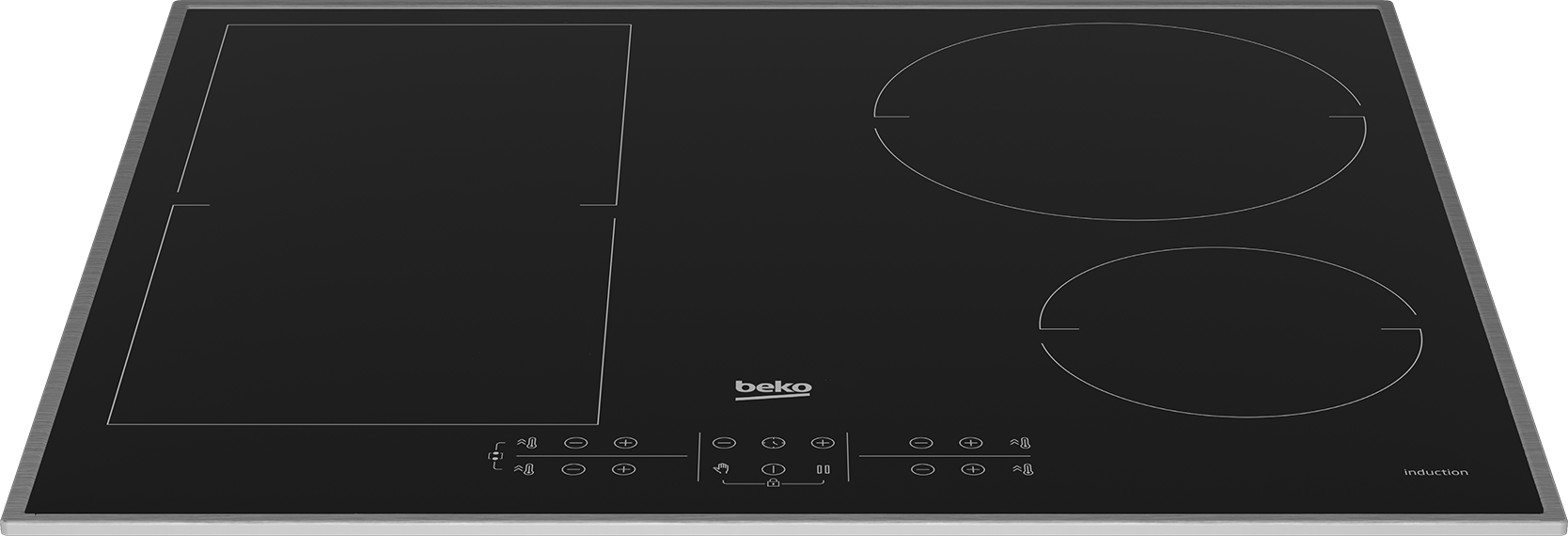 Встраиваемая варочная панель индукционная Beko HII64200FMTX черный