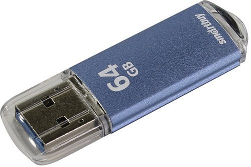 Флешка SmartBuy V-Cut 64ГБ Blue (SB64GBVC-B3)