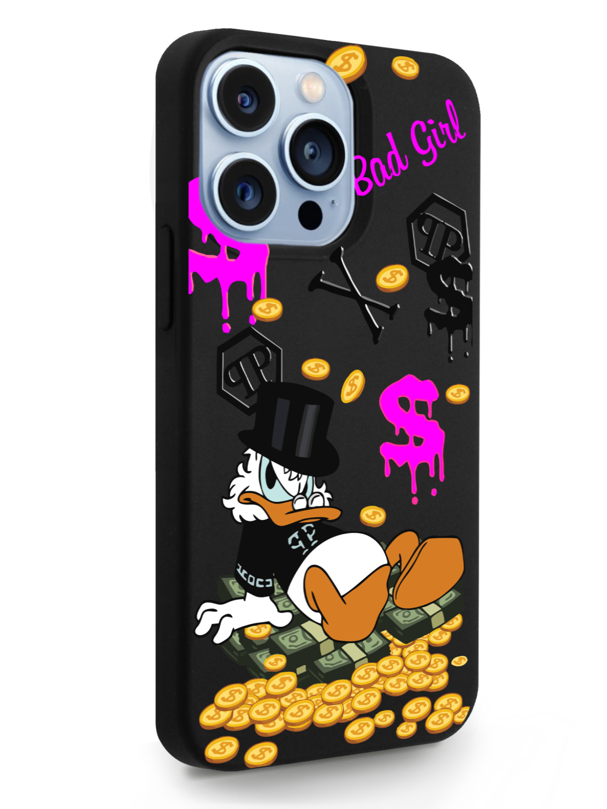 Чехол MustHaveCase для iPhone 13 Pro Богатая Утка Bad Girl черный