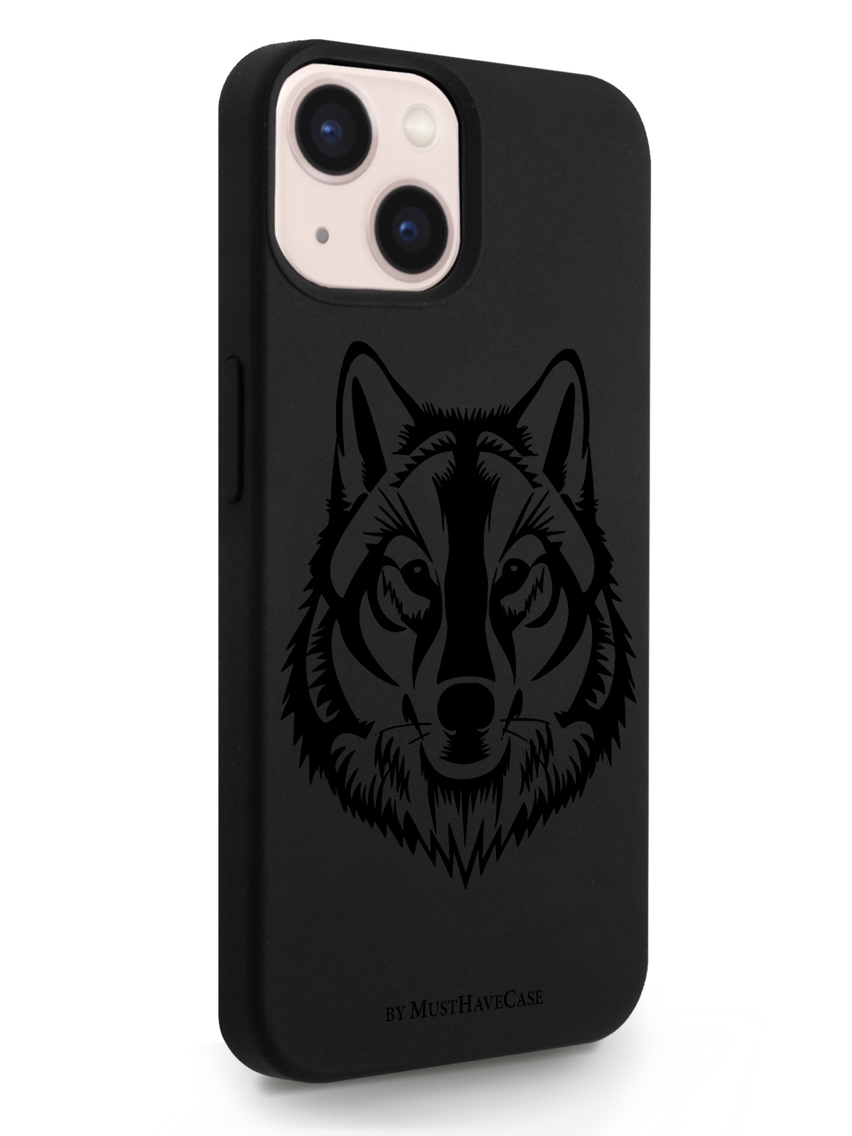 Чехол MustHaveCase для iPhone 13 Волк черный
