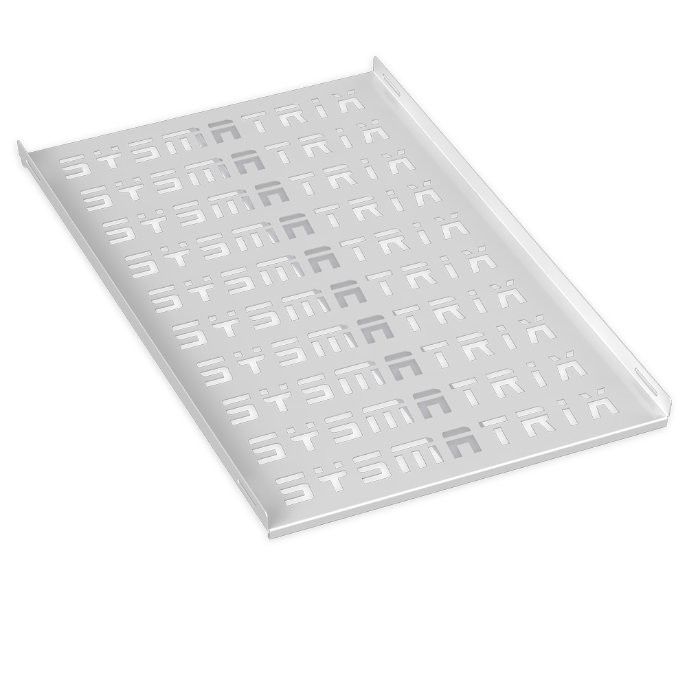 Полка SYSMATRIX SH 9103.700 19" стационарная глубиной 750 мм, Grey RAL 7035