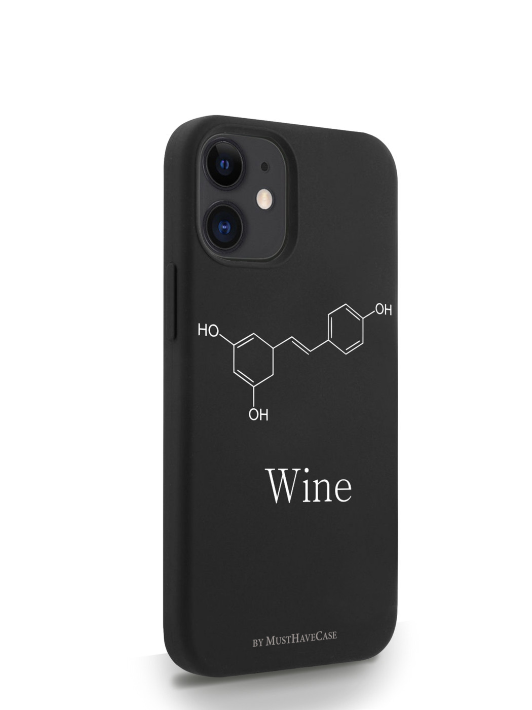 Чехол MustHaveCase для iPhone 12 Mini Молекула вина черный