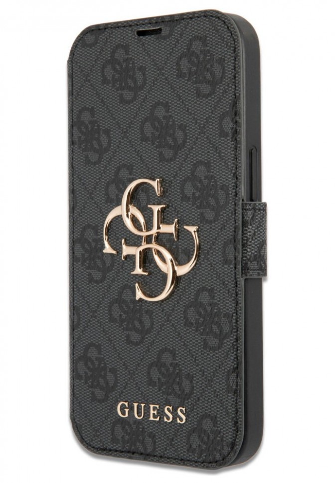 Чехол-книжка CG Mobile Guess PU 4G Big metal logo Booktype для iPhone 13 Pro Max, Серый