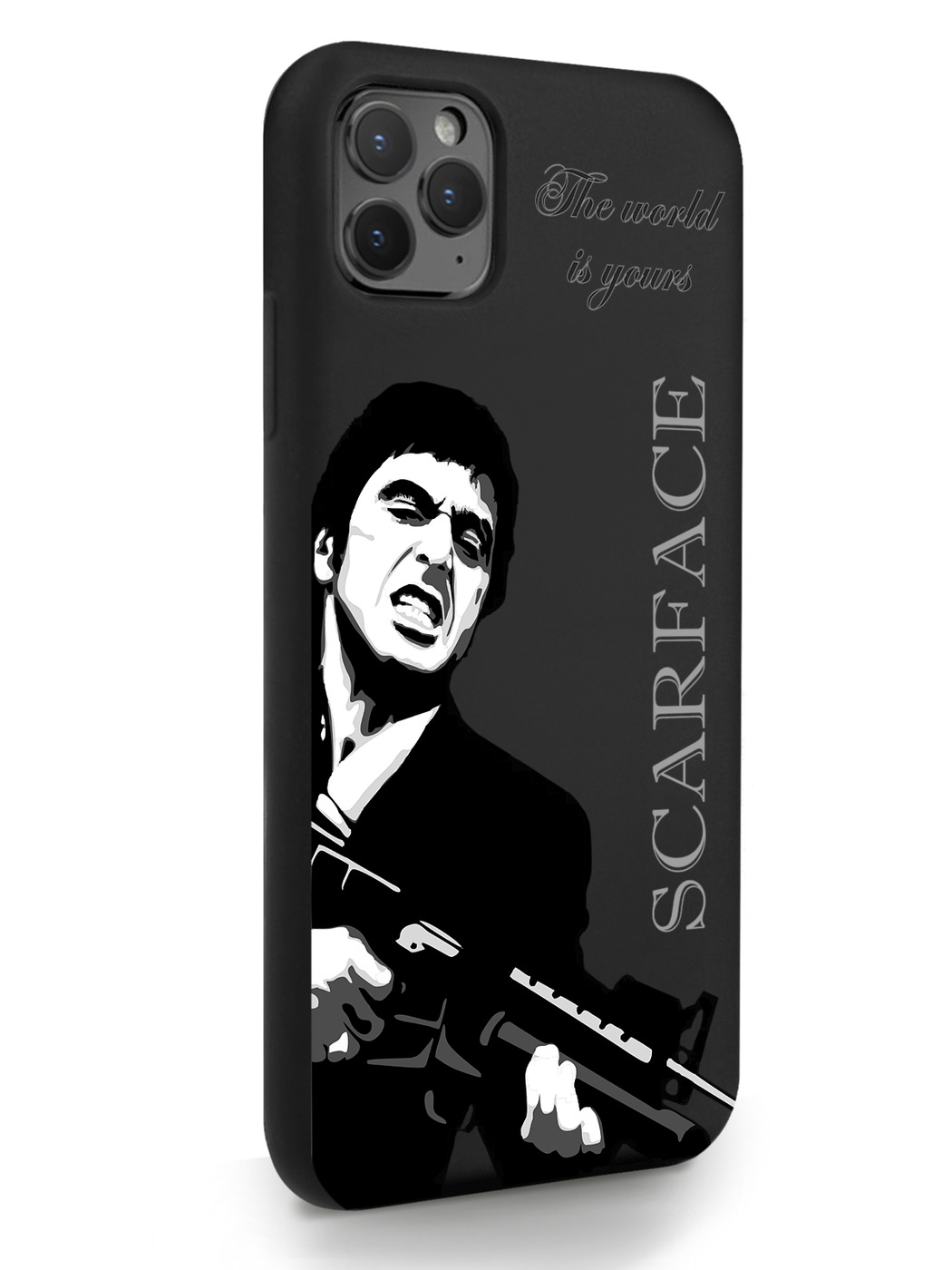 Чехол MustHaveCase для iPhone 11 Pro Max Лицо со шрамом черный