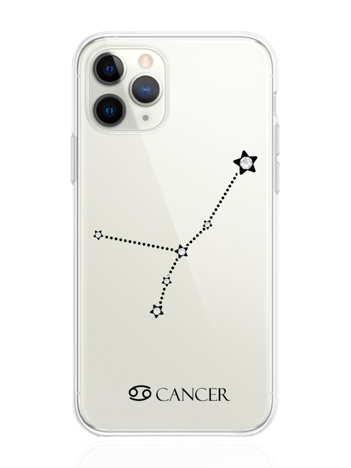 Чехол с инкрустацией кристаллами Lux для iPhone 11 Pro Рак Cancer