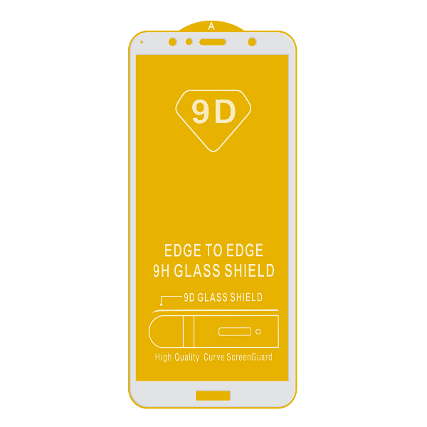 Защитное стекло Huawei Y6 (2018)/Honor 7A Pro/7C с рамкой 9H Full Glue белое
