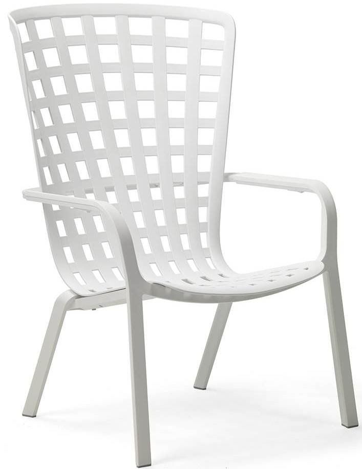 Лаунж-кресло ReeHouse Folio пластиковое Белый