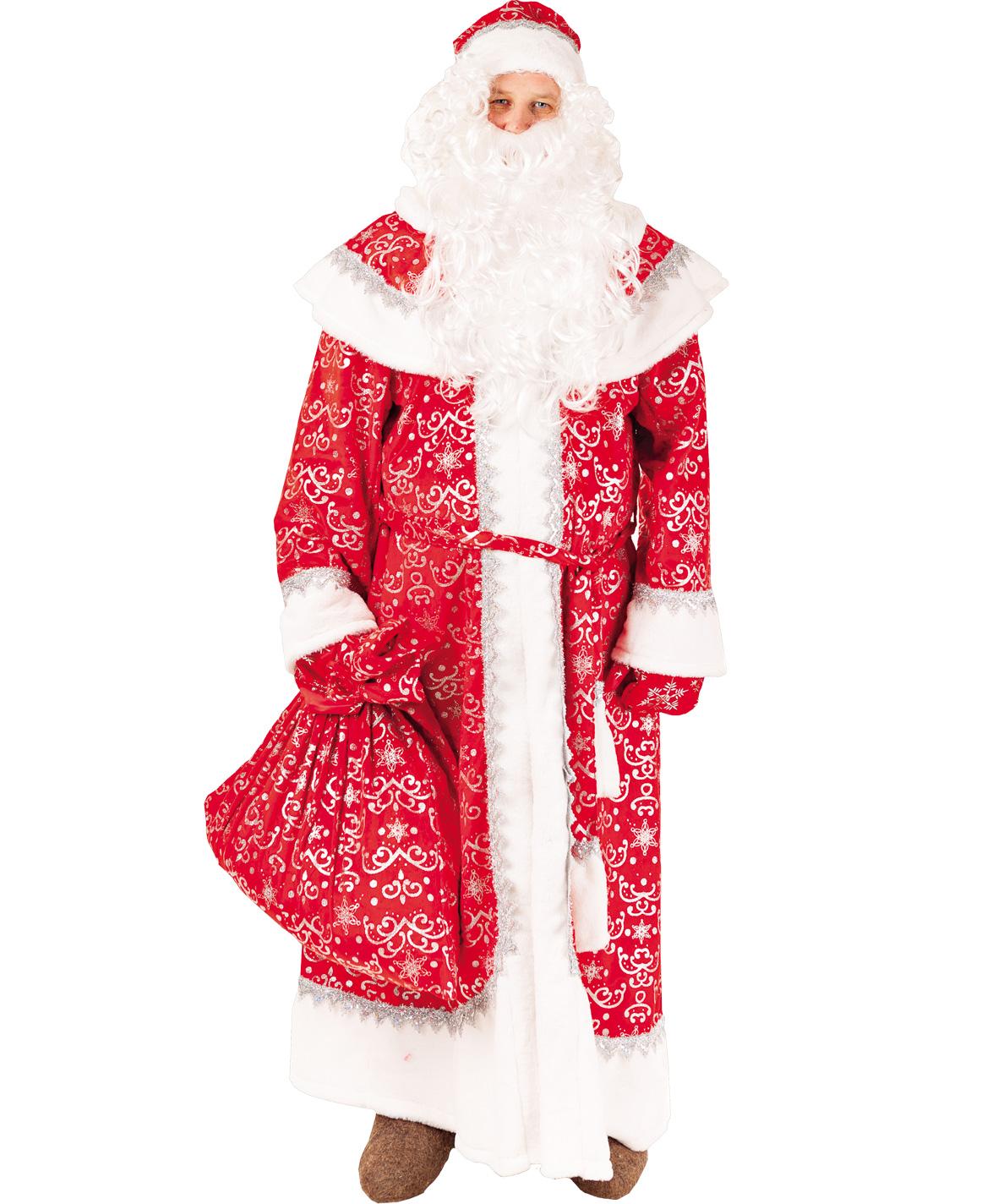 Костюм карнавальный мужской Batik 3000 к-18 Дед Мороз, красный, 54-56 RU