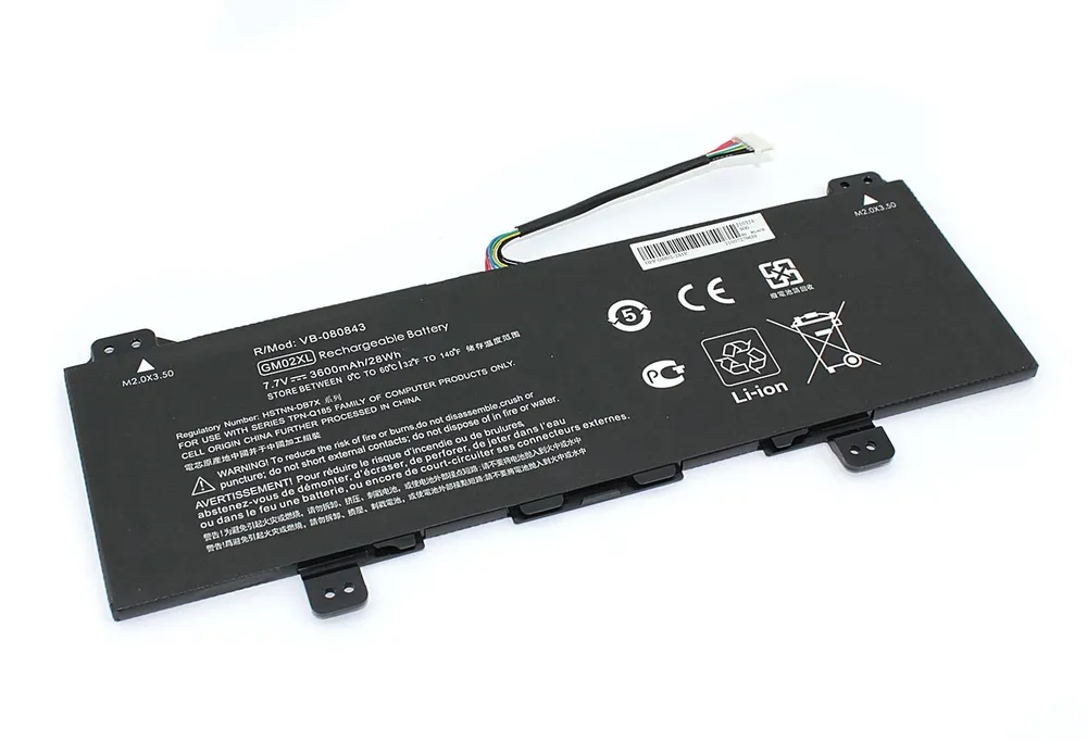 Аккумуляторная батарея для ноутбука HP 14-CA GM02XL 7,7V 3600mAh OEM