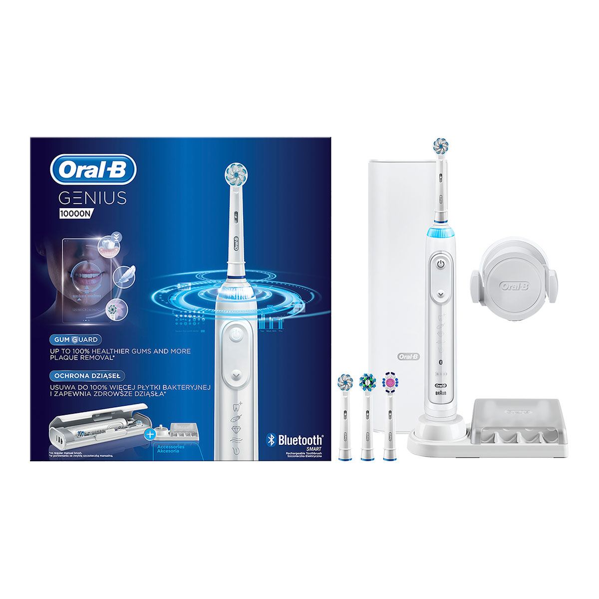 Электрическая зубная щетка Oral-B Genius 10200 белый