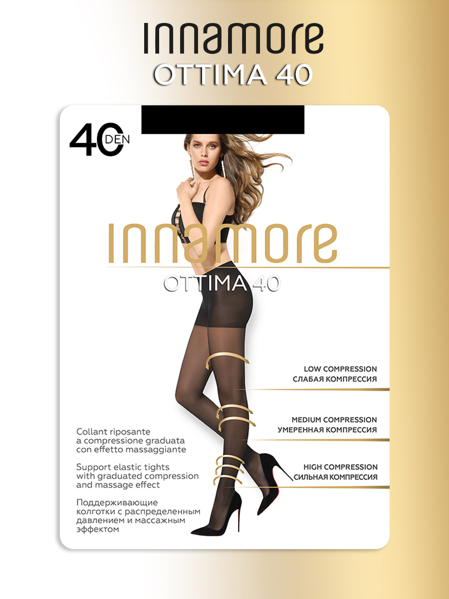 Колготки женские Innamore Ottima 40 черные 2