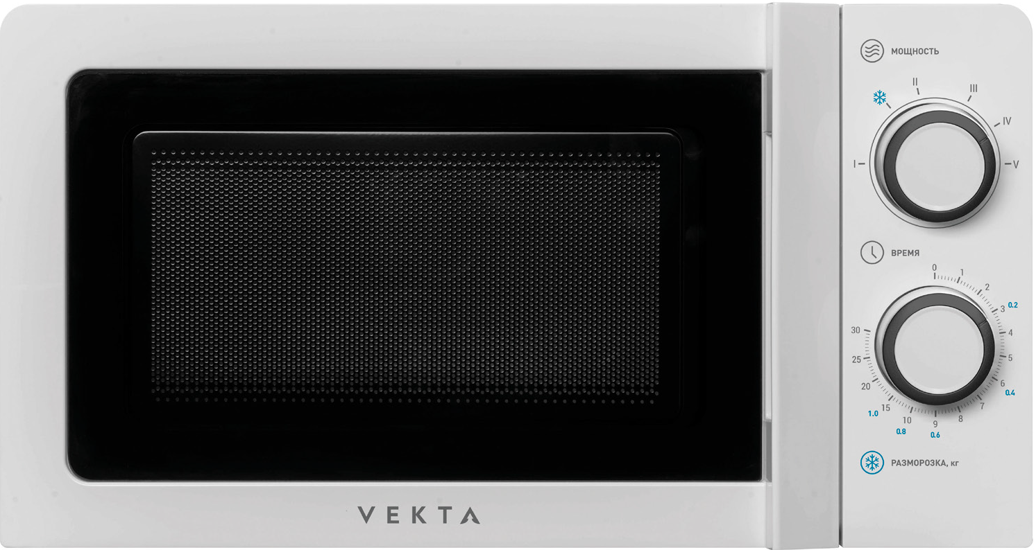 Микроволновая печь соло Vekta MS720CHW белый