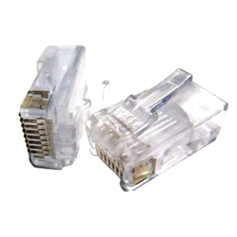 Коннекторы вилки RJ-45, комплект 100 шт., универсальные, категория 5e, 8p8c, PLUG3UP6/5